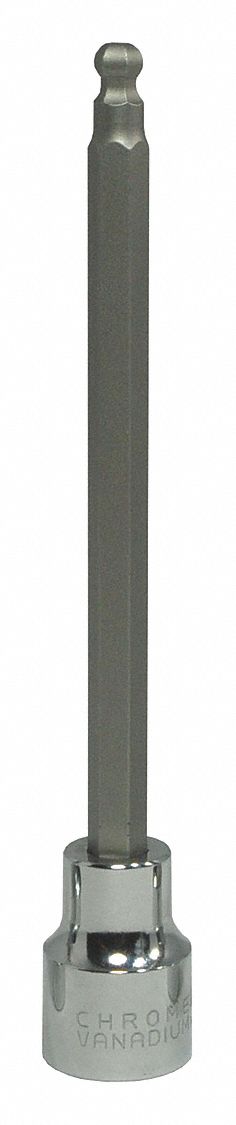 Socket Bit, Insert Length 5 7/64 in, Tip Size 5mm - Grainger