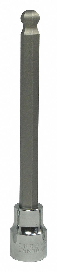 WESTWARD Dado con Punta Bola Hexagonal, Impulsor 3/8", Tamaño de la ...