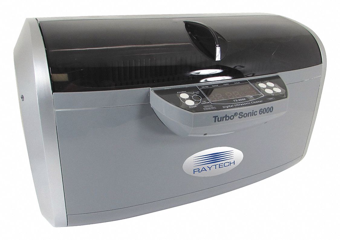 RAYTECH, 1.5 gal Tank Capacity, 8 in Tank Dp, Ultrasonic Cleaner ...