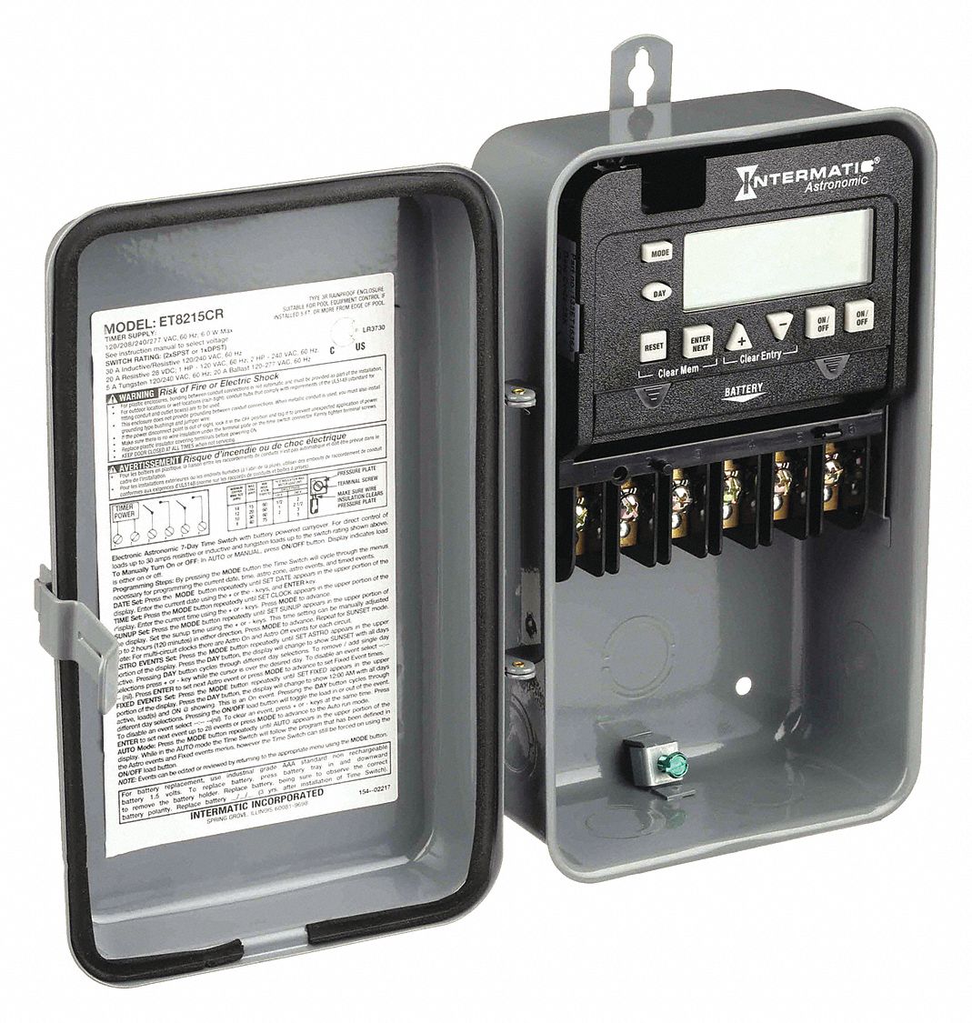 INTERMATIC, 7 day, Astronomic, Electronic Timer - 20XE79|ET8215CR ...