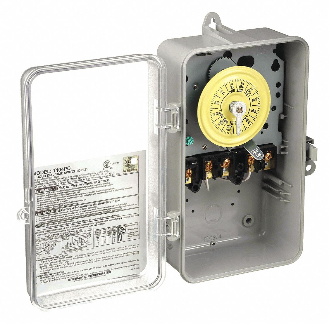 INTERMATIC, 24 hr Nominal Max. Time Setting, Polycarbonate ...