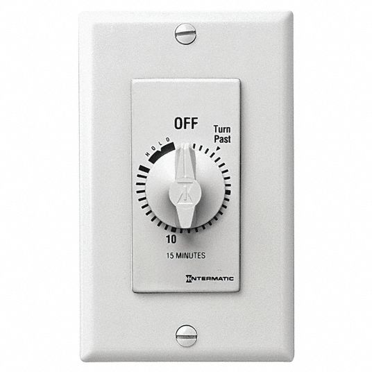 INTERMATIC, 15 min Max, SPST, Spring-Wound Timer - 20XE94|FD15MHW ...