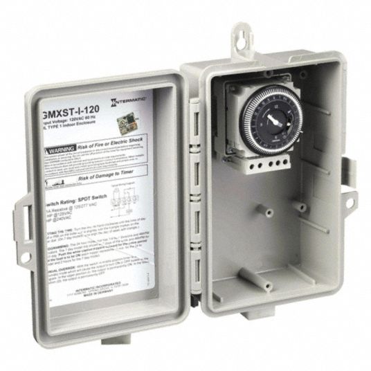 INTERMATIC, 24 hr, 120V AC, Electromechanical Timer - 20XF35|GMXST-I ...