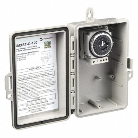 INTERMATIC, 24 hr, 120V AC, Electromechanical Timer - 20XF38|GMXST-O ...