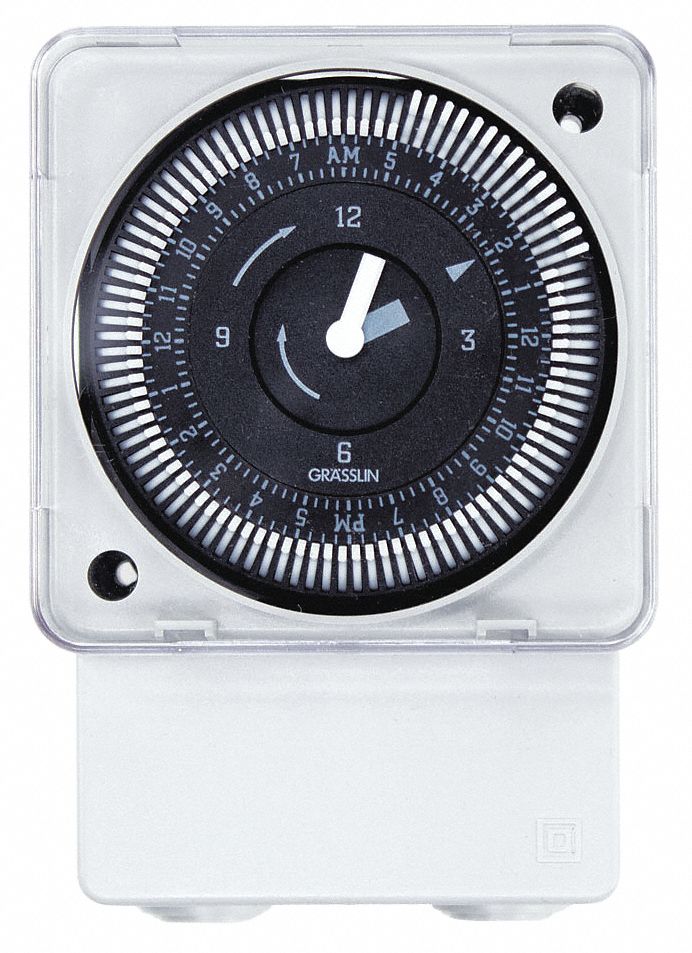 INTERMATIC, 24 hr Nominal Max. Time Setting, Plastic, Electromechanical ...