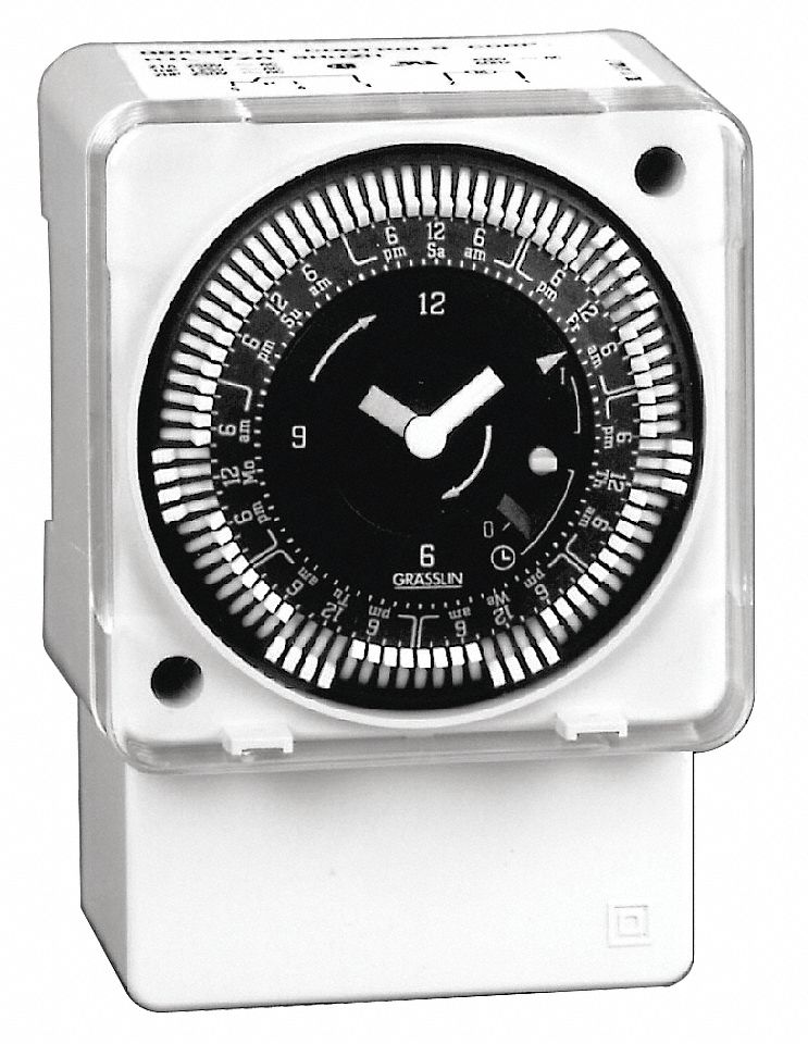 INTERMATIC, 7 day Nominal Max. Time Setting, Plastic, Electromechanical ...