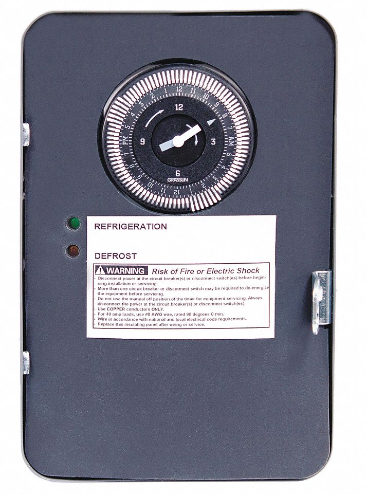 INTERMATIC, 48 Per Day, 120/240V AC, Defrost Timer Control - 20XF95 ...