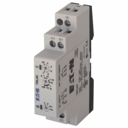 EATON Multi-Function Time Delay Relay: 8 Pins - Relay, Rotary Dip ...