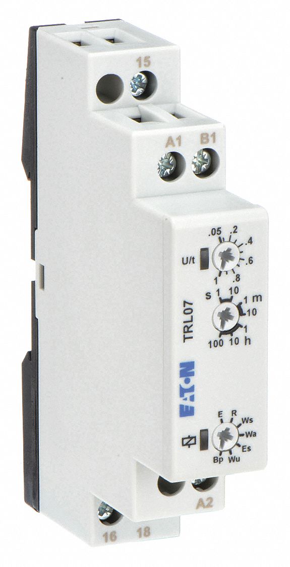EATON, DIN-Rail Mounted, 24 to 240V AC/DC, Multi-Function Time Delay ...