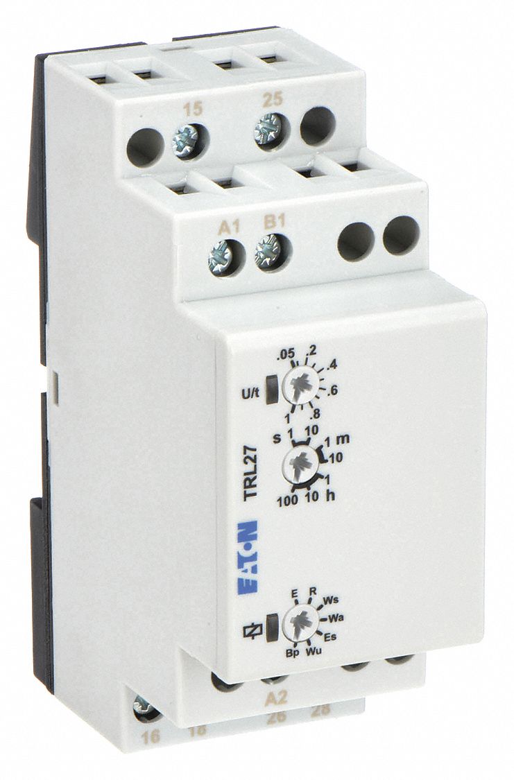 EATON, DIN-Rail Mounted, 12 to 240V AC/DC, Multi-Function Time Delay ...