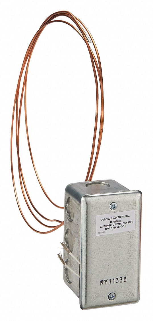 JOHNSON CONTROLS Temperature Sensor, Nickel 1k ohm, For Use With Any ...
