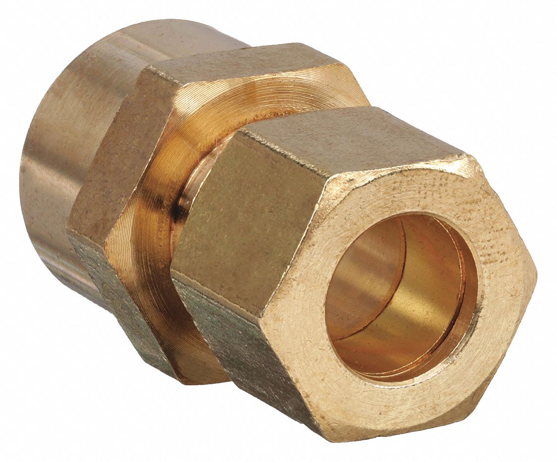 3/8 in OD x 5/8 in OD Fitting Size, Compression x Cup, Compression ...