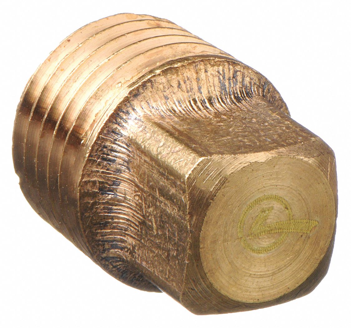 Brass, 1/8 in Fitting Pipe Size, Square Head Plug - 20XN68|706114-02 ... Brass, 1/8 in Fitting Pipe Size, Square Head Plug - 20XN68|706114-02 ...
