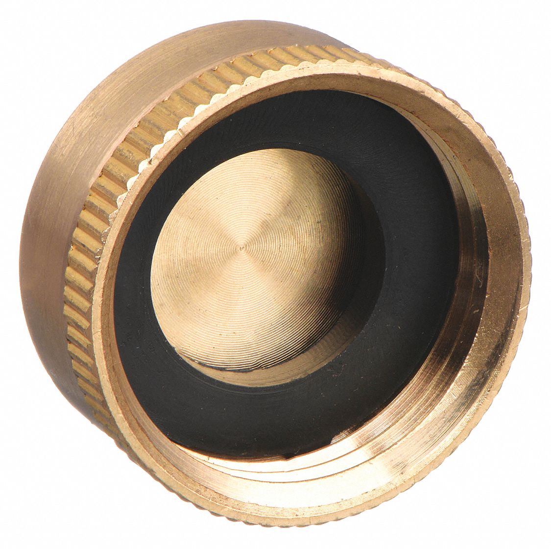 For 3/4 in Hose I.D., Brass, Garden Hose Cap - 20XP93|707404-12 - Grainger