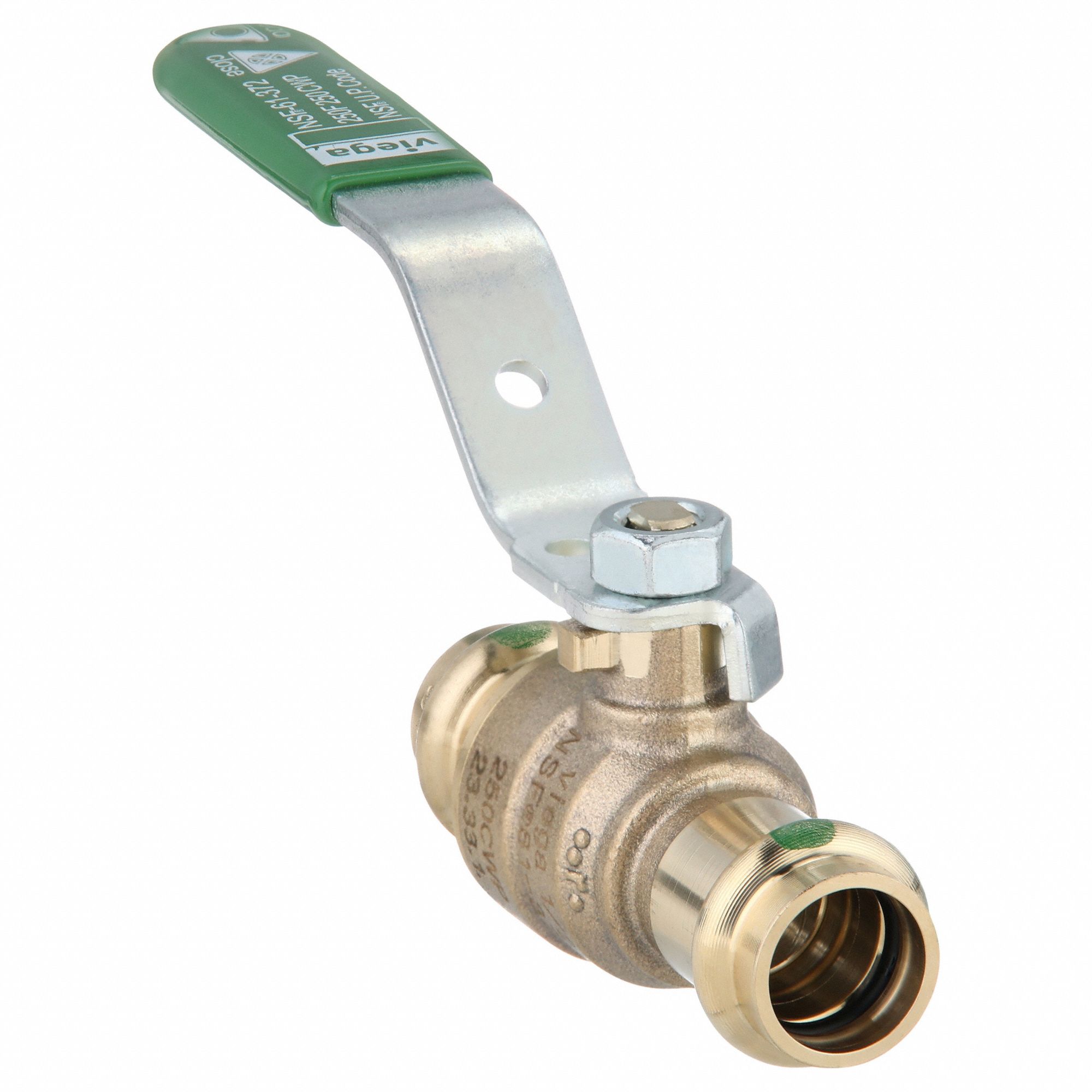 VIEGA PROPRESS, 1/2 in Size, Bronze, Manual Two-Way Ball Valve - 20XW46 ...