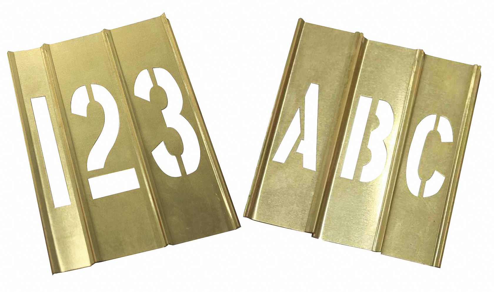 0 to 9/Ampersand (&)/A to Z/Comma (,)/Dash (-)/Period (.), Brass ...