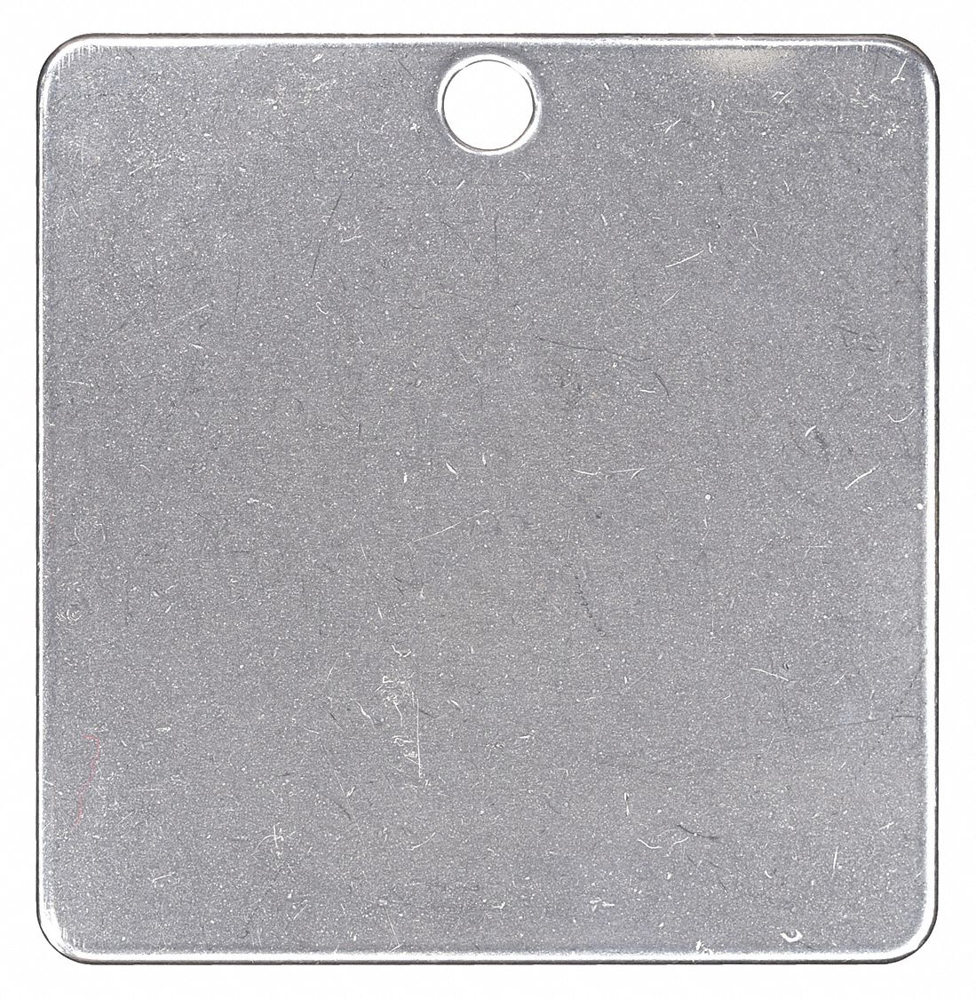 Blank Metal Tag, Tag Shape Square, Height 1 in, Width 1 in, Stainless ...