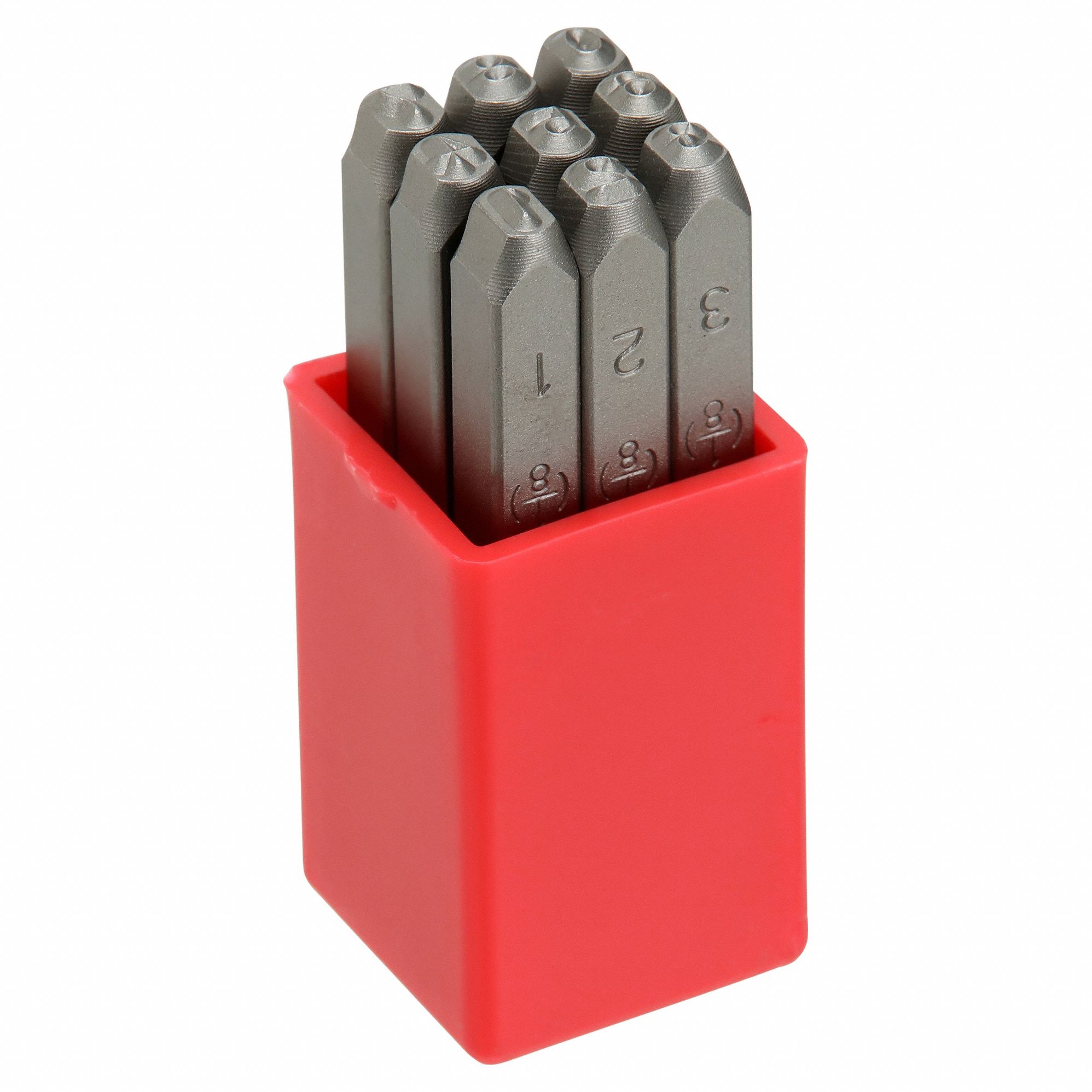 0 thru 9 (6 doubles as 9), 1/8 in Character Ht, Hand Stamp Kit - 20Y590 ...