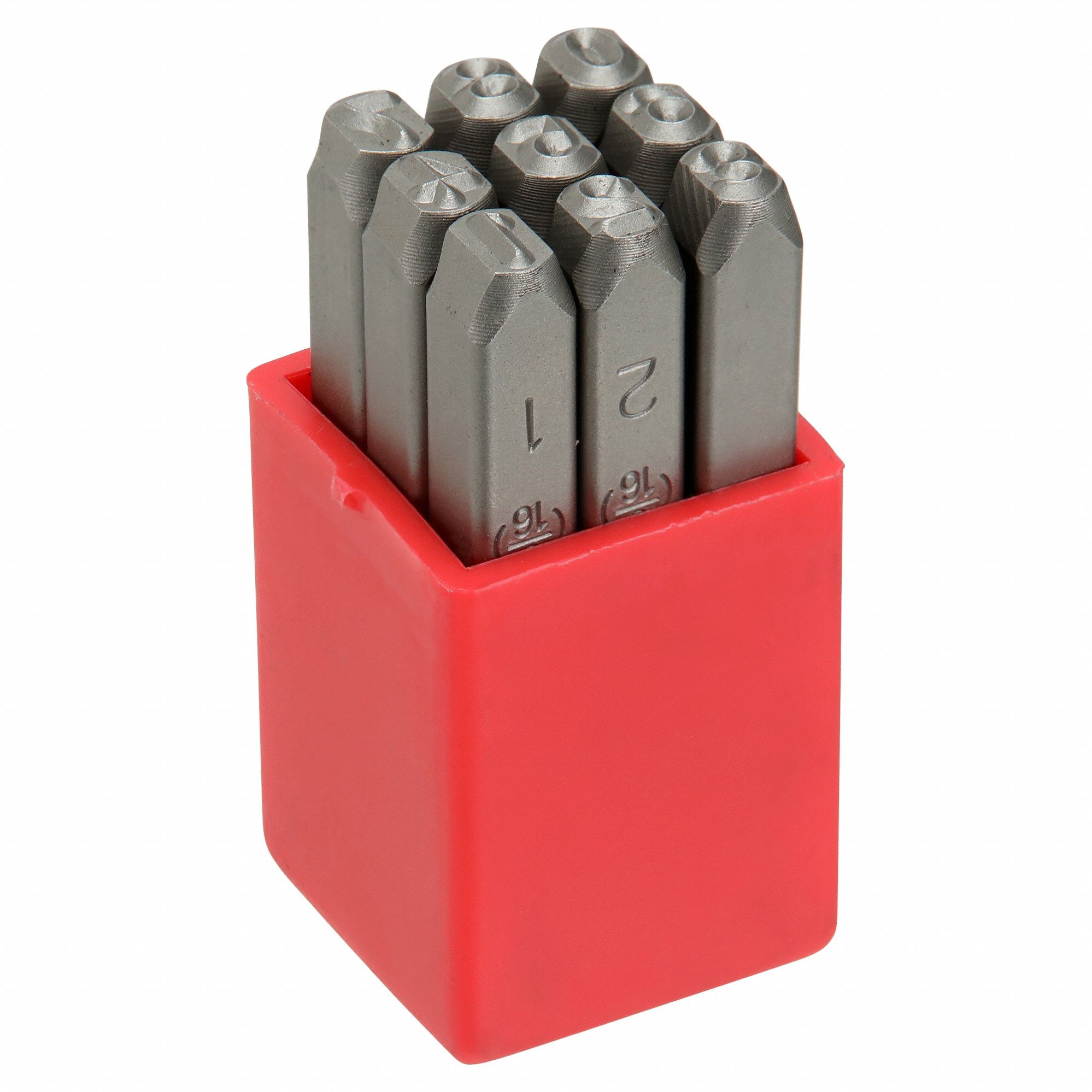 0 thru 9 (6 doubles as 9), 3/16 in Character Ht, Hand Stamp - 20Y591 ...