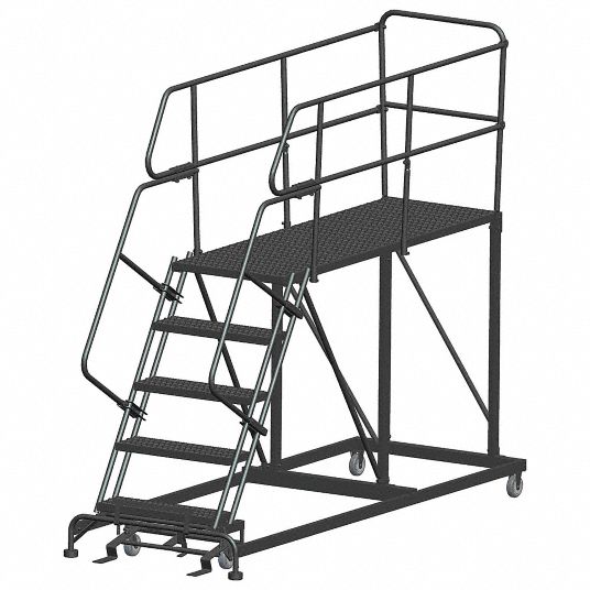 BALLYMORE, 4.2 ft Platform Ht - Max, 36 in x 72 in, Mobile Work ...