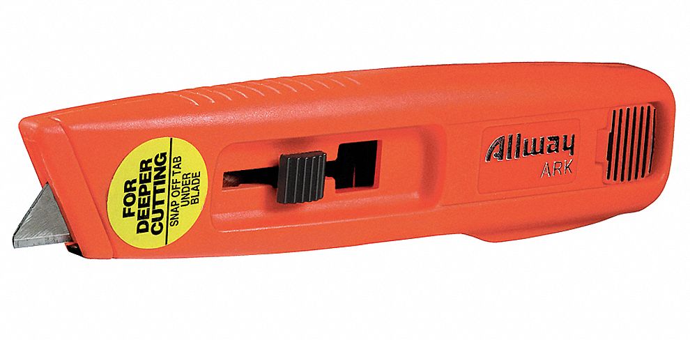Self-Retracting 6 1/8 in Safety Knife, 1 EA - Grainger