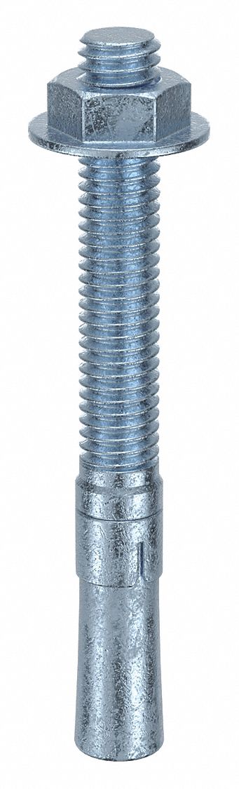 3 1/2 in Stainless Steel Mechanical Wedge Anchor, 3/8 in Anchor Dia ...