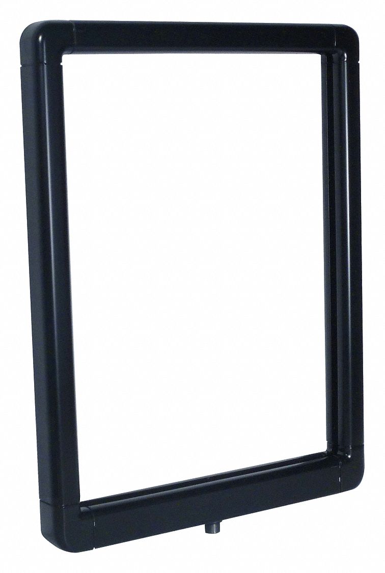 VISIONTRON, Black, 8 1/2 in Overall Wd, Sign Frame - 20YU97|FR811DSSBSB ...