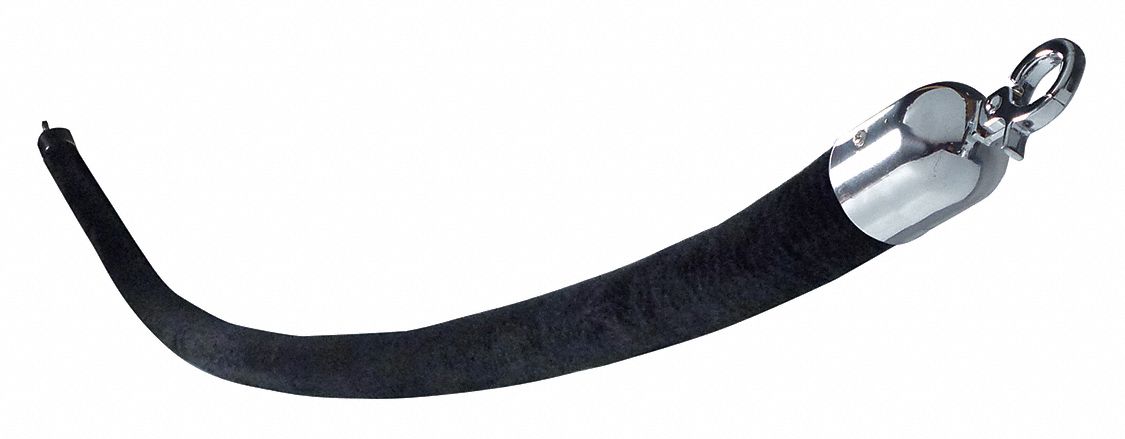 VISIONTRON, Black, Polished Stainless Steel Snap End End, Barrier Rope ...