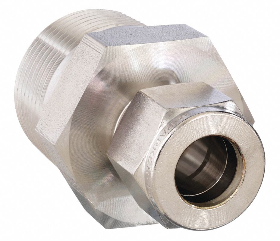 PARKER Acero Inoxidable A-LOK® x NPTM Conector Recto Macho, 1/2" Tamaño ...