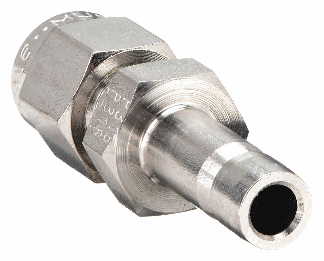 PARKER, 1/4 in OD x 1/8 in OD Fitting Size, Compression x Compression ...