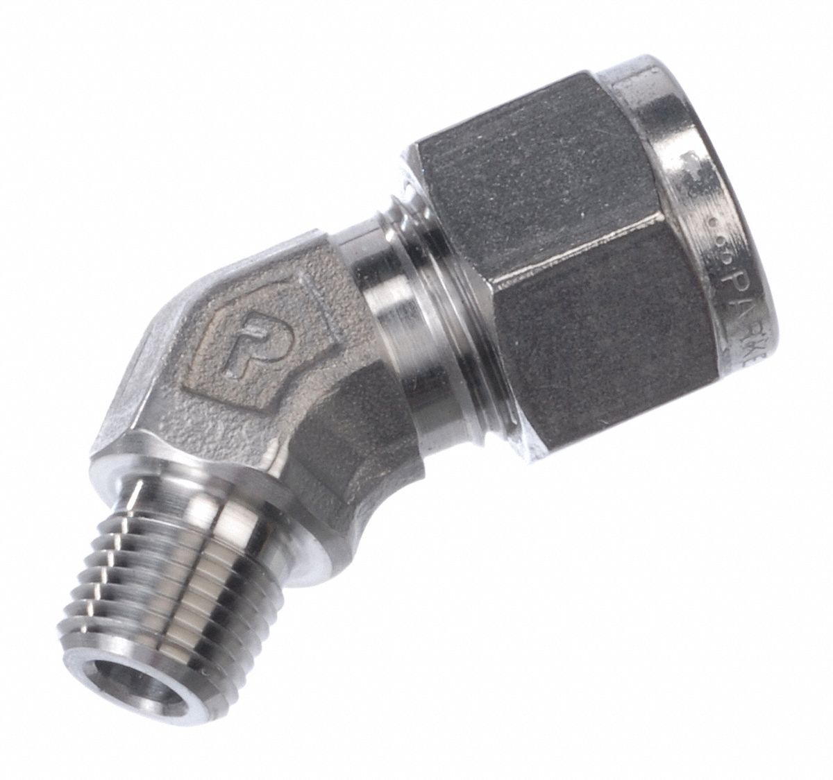 PARKER, 3/8 in OD x 1/8 in Pipe Fitting Size, Compression x MNPT ...