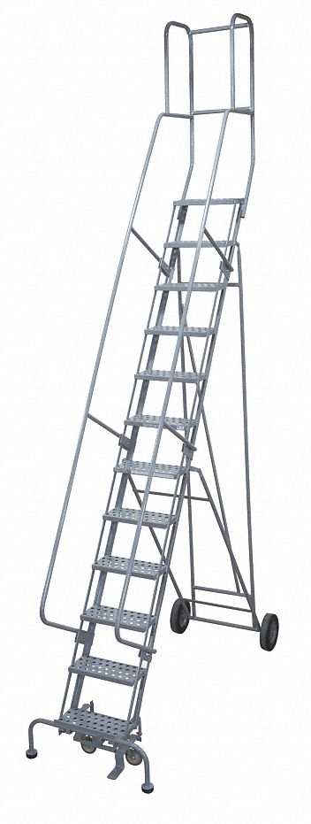 COTTERMAN, 10 ft Platform Ht, Partially Assembled, Rolling Ladder ...