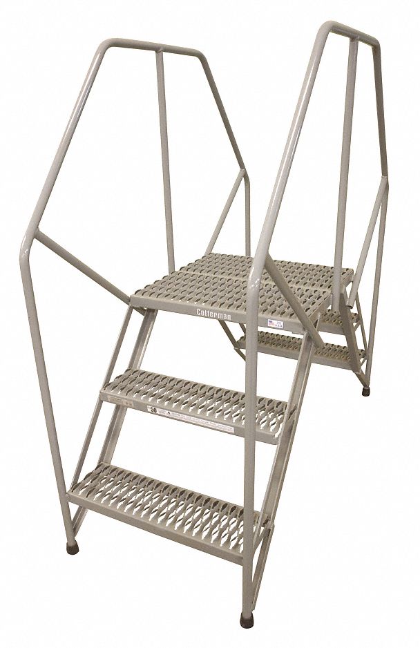 COTTERMAN, 2.5 ft Platform Ht, Steel, Crossover Ladder - 20Z408 ... COTTERMAN, 2.5 ft Platform Ht, Steel, Crossover Ladder - 20Z408 ...