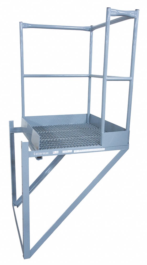 COTTERMAN, For Fixed Ladders, Steel, Ladder Platform - 20Z510|SPL8C1 ...