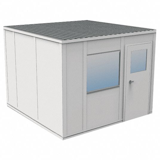 PORTA-FAB Modular InPlant Office, 4Wall, 10x10, Steel - 6CEU8|OS1010 ...