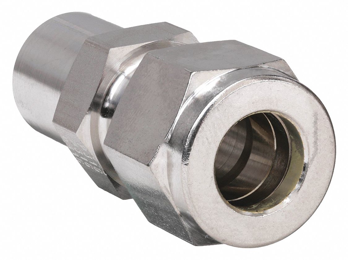 PARKER, 1/4 in OD 1/4 in OD Fitting Size, Compression x Butt Weld ...