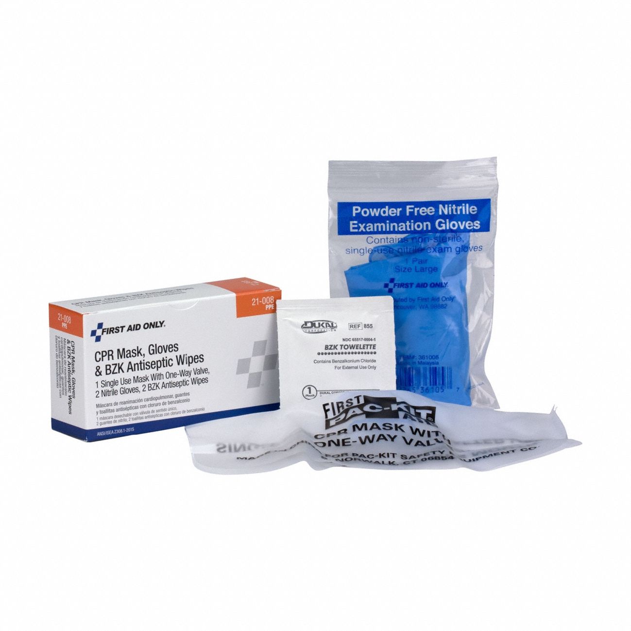 FIRST AID ONLY, 1 People Served, Adult, CPR Mask - 39P012|21-008 - Grainger