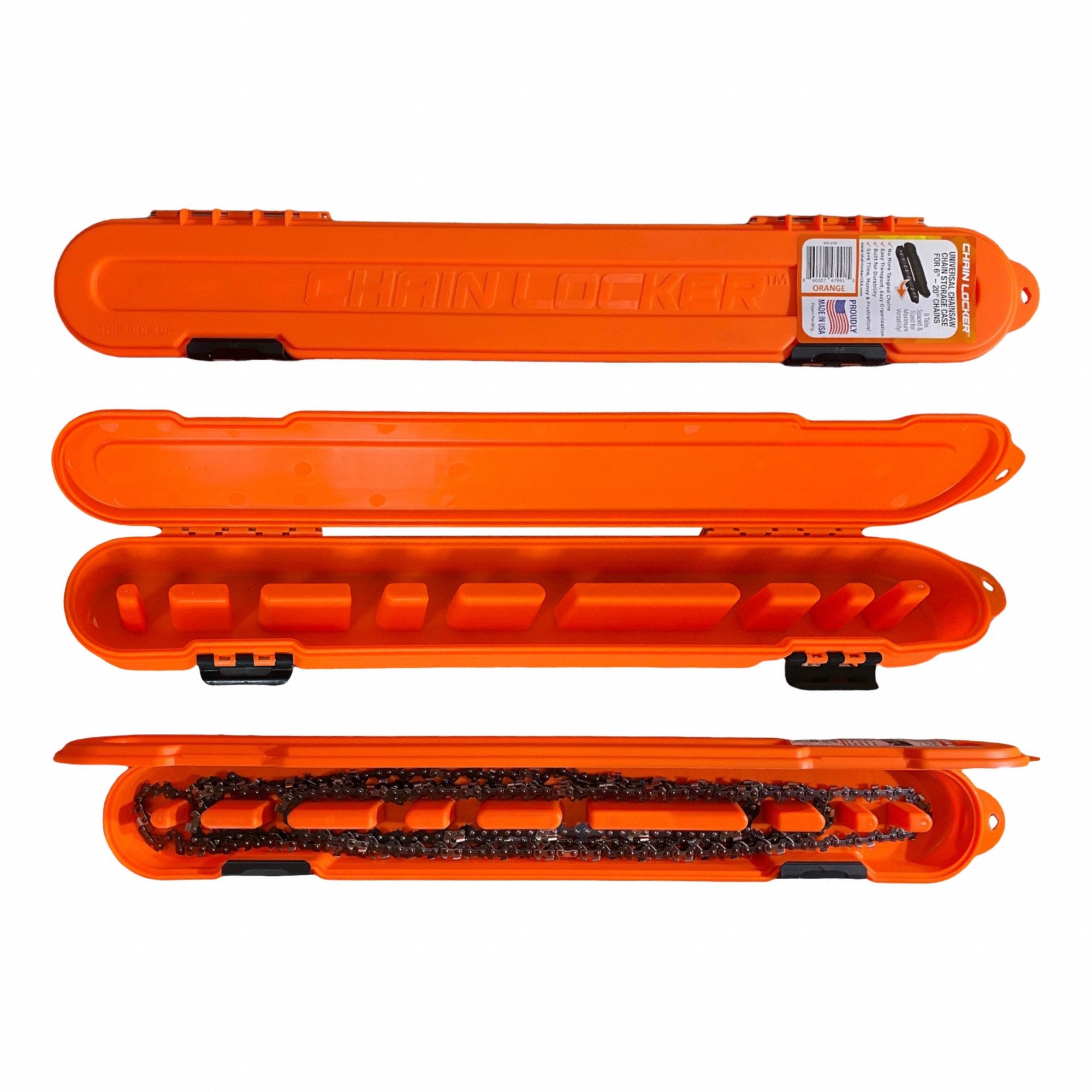 CHAIN LOCKER, For use with: 6 to 20 in Chains, Chainsaw Chain Case ...