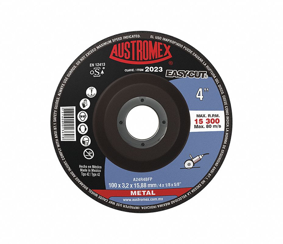 AUSTROMEX Disco de Corte Easy-Cut Tipo 42 - Ruedas Abrasivas con Centro ...