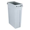 Brown Slim-Profile Plastic Trash Cans - Grainger Industrial Supply