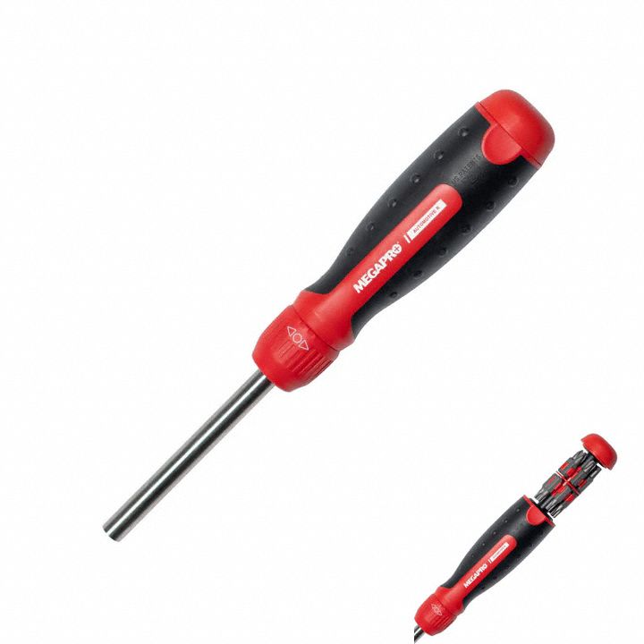 MEGAPRO, Hex/Phillips/Slotted/Square/Torx Tip, 1 in Tip Size, Multi-Bit ...