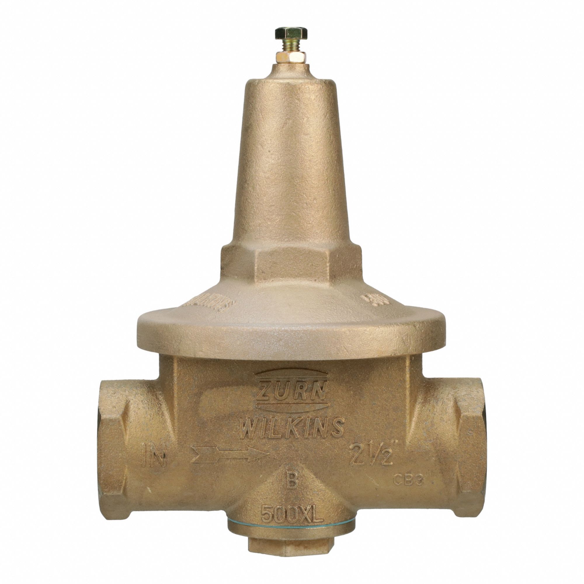 WILKINS, FNPT x FNPT, 2 1/2 in Pipe Size, Water Pressure Reducing Valve ...