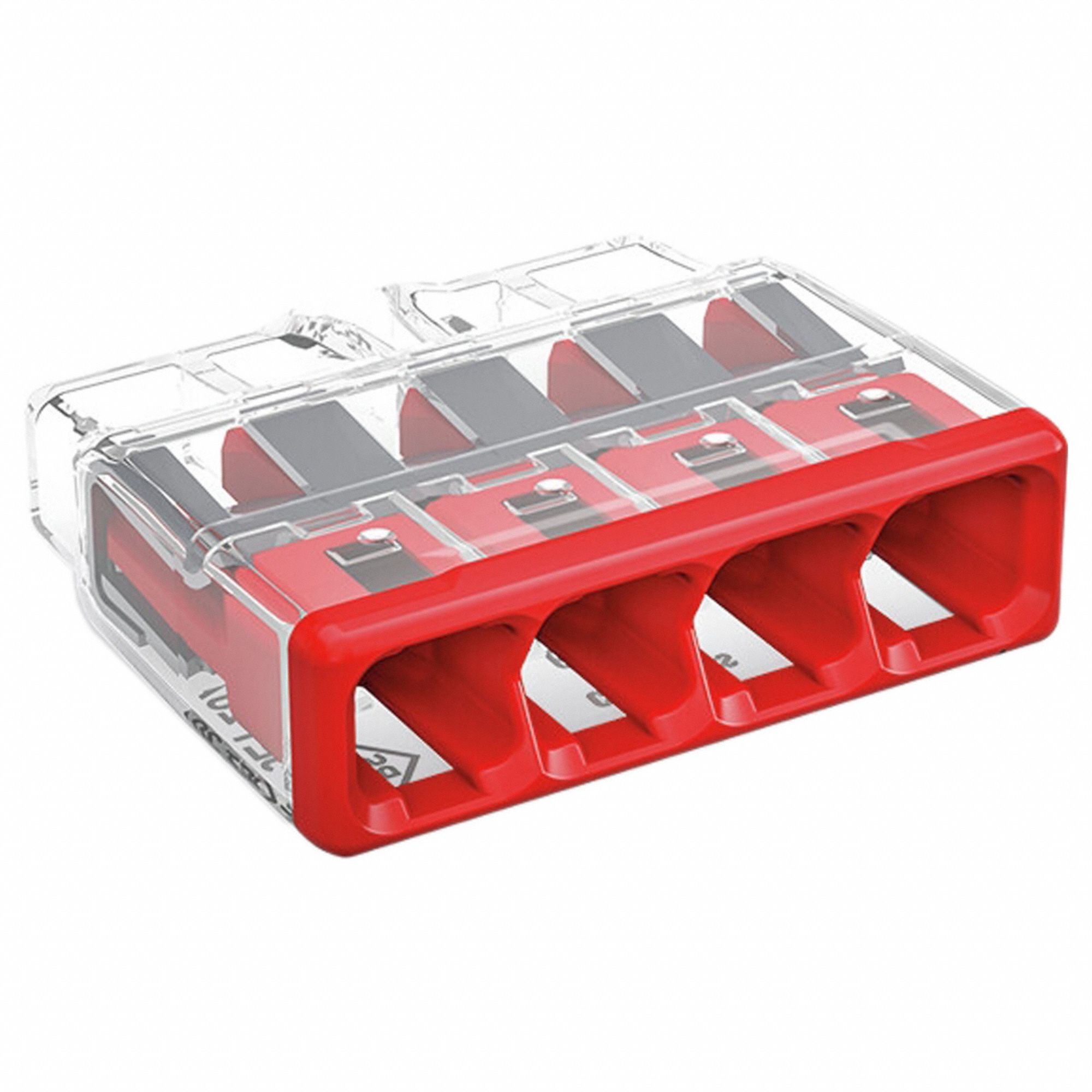 WAGO, Transparent, 4 Ports, Splicing Connector - 820KA5|2773-404/996 ...