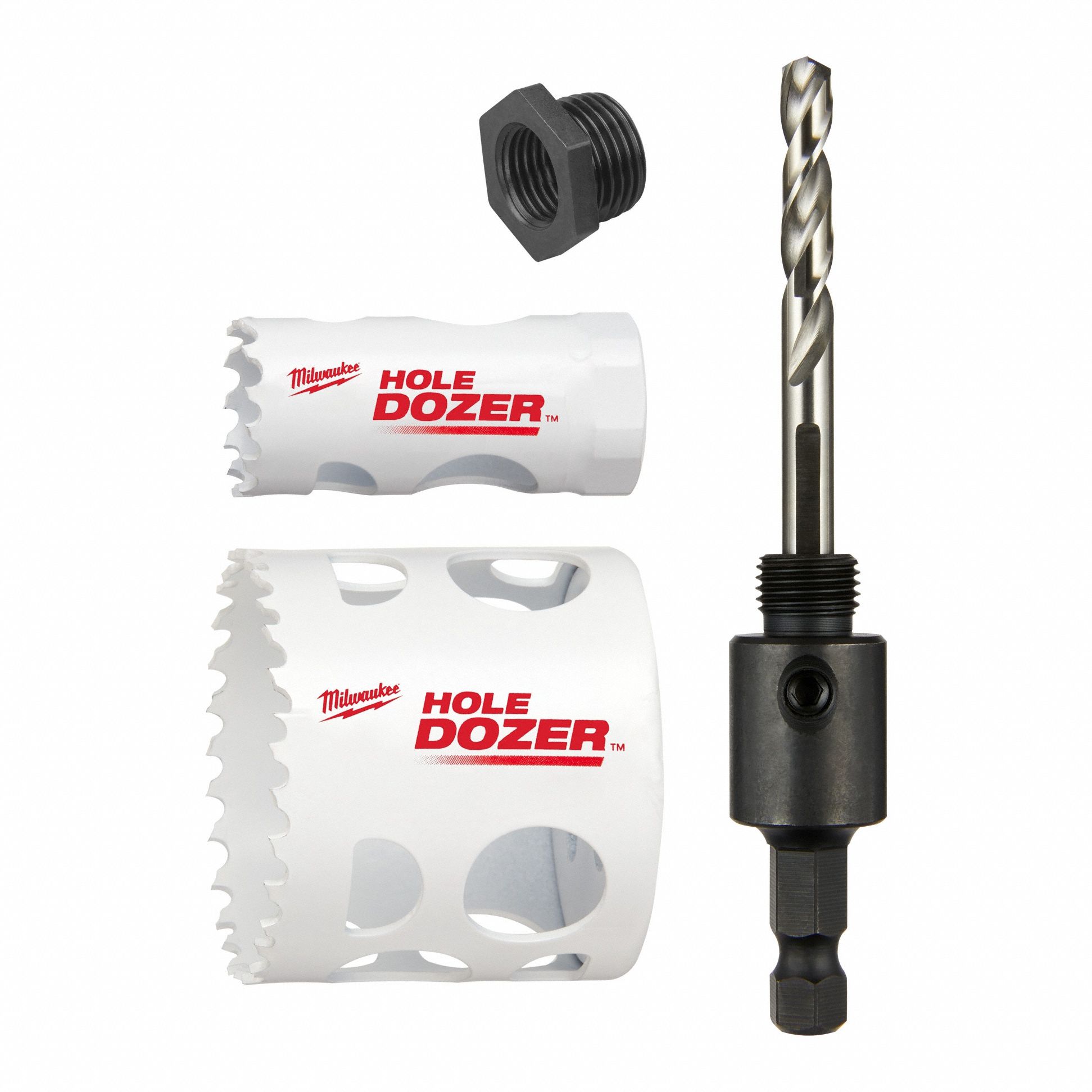 MILWAUKEE, 3 Pieces, Bi-Metal, Hole Saw Kit - 856EV1|49-22-4063 - Grainger