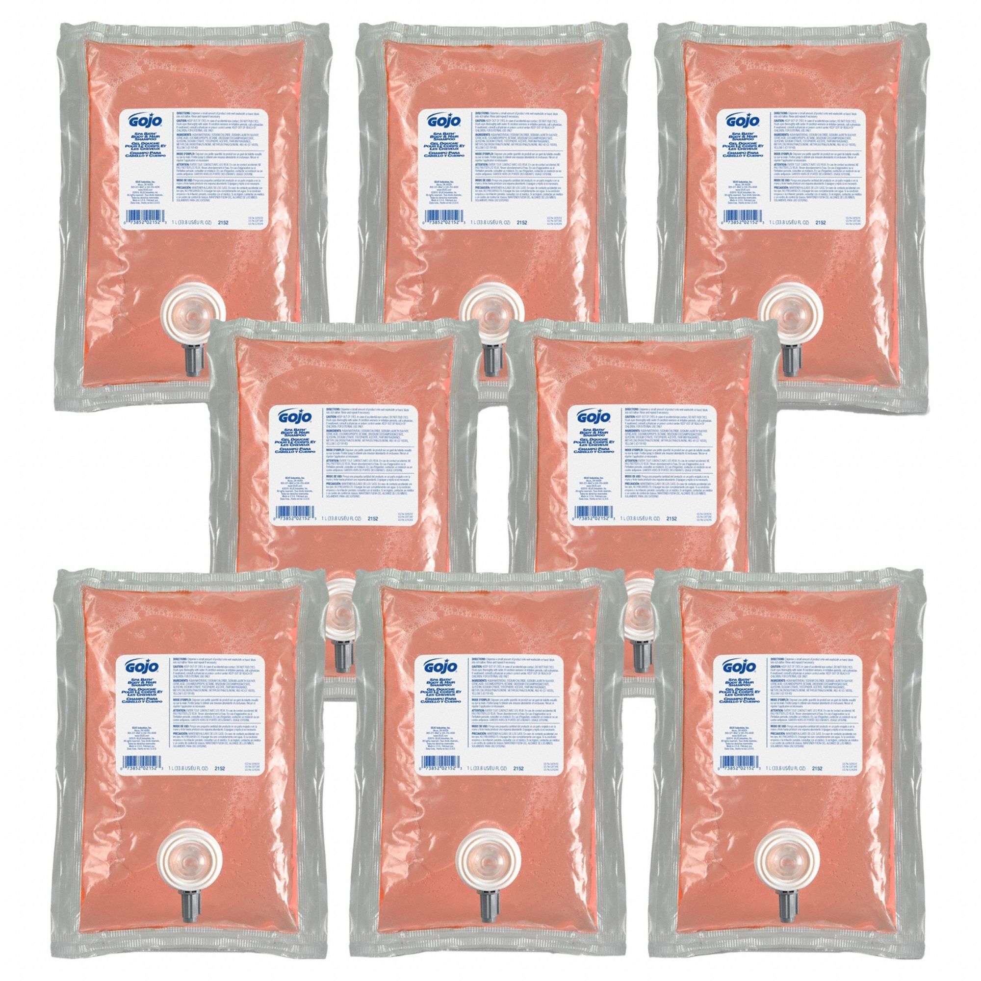 GOJO, 1,000 mL, Cartridge, Body Wash/Hand Soap/Shampoo Combo - 34TC30 ...