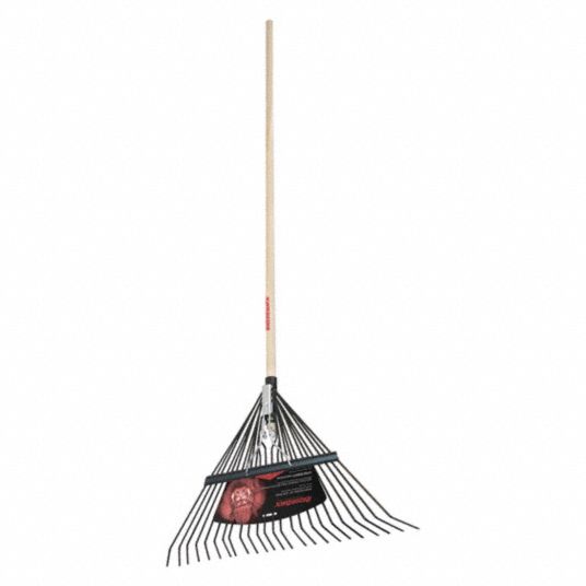 RAZOR-BACK, Steel Leaf Rake,24 Tine,54" Handle - 217G15|2911200 - Grainger