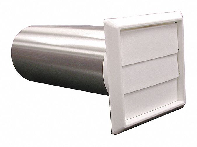 Louvered Hood Venting, Round, Wall/Soffit Vents - 217L40|D04025 - Grainger