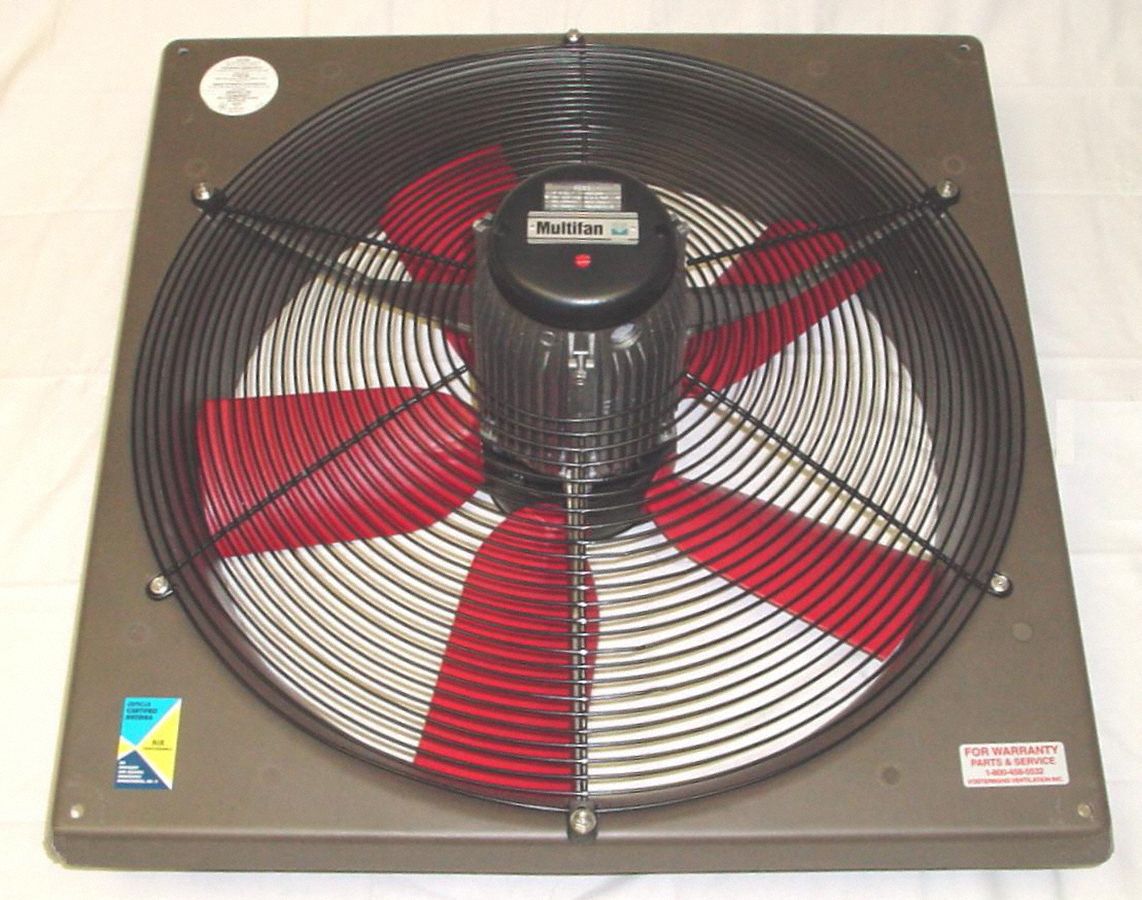 MULTIFAN Exhaust Fan: Direct Drive, 24 in Blade, 1/2 hp, 7,660 cfm, 230 ...