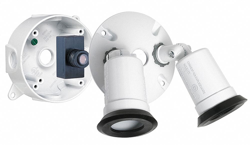 Photocell Floodlight Lampholder Kit, Die Cast Aluminum, 150 Fixture ...