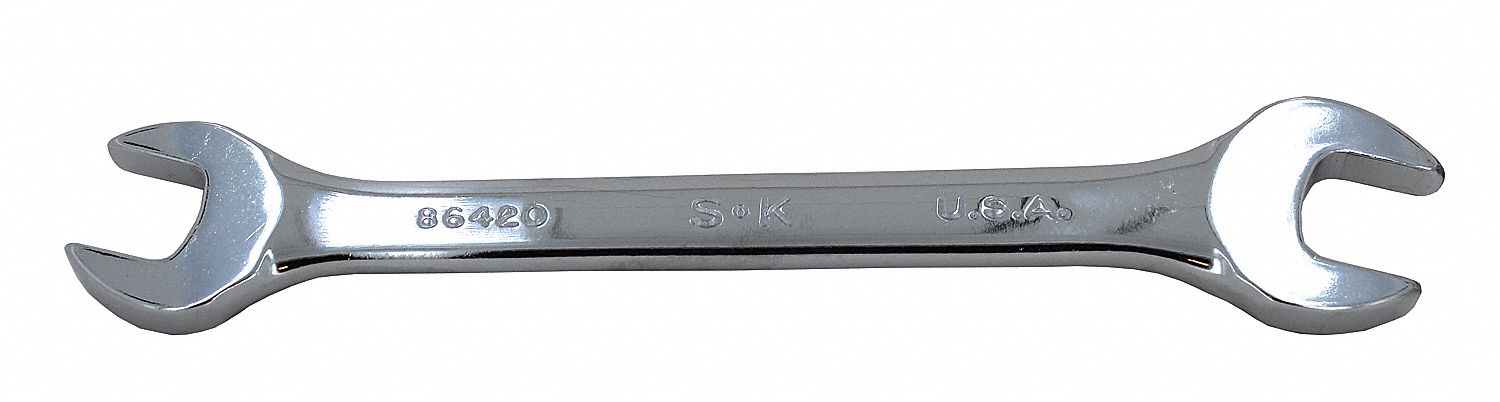 Double Open End Wrench, Super Chrome, Head Size 6mm x 7mm, Overall ...